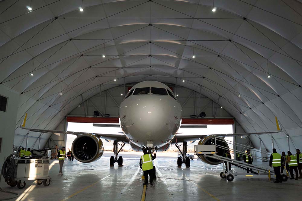 Nuevo hangar de compañía Brok-air Aviation en Castellón